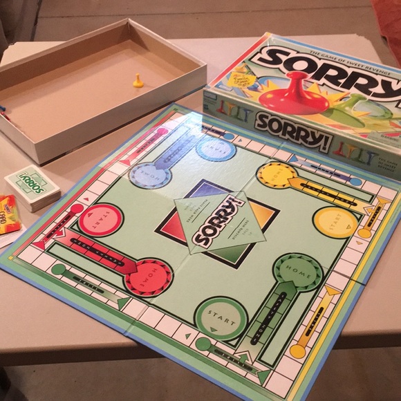 Games | Vintage Sorry Game All Pieces | Poshmark